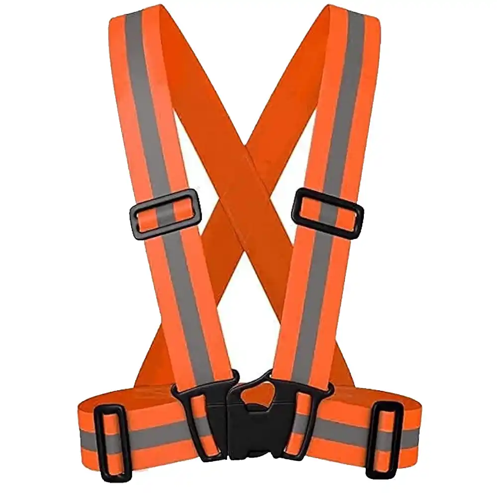 Reflective Cross Belt Orange (Adjustable Size)